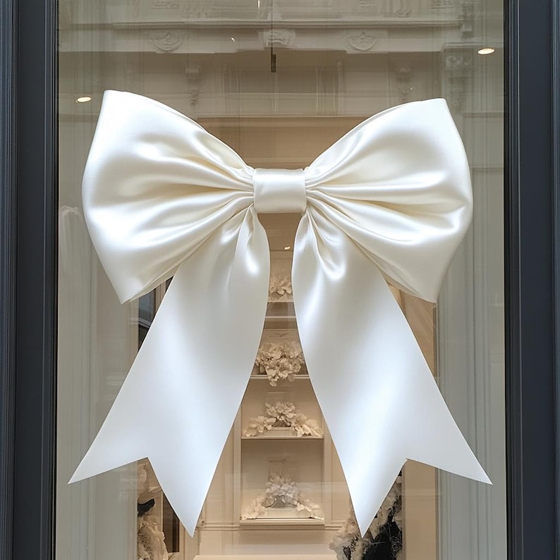 Nursery Decor Giant Satin Bow Large Bow Wall Decor Kids Room Wall Decor ...