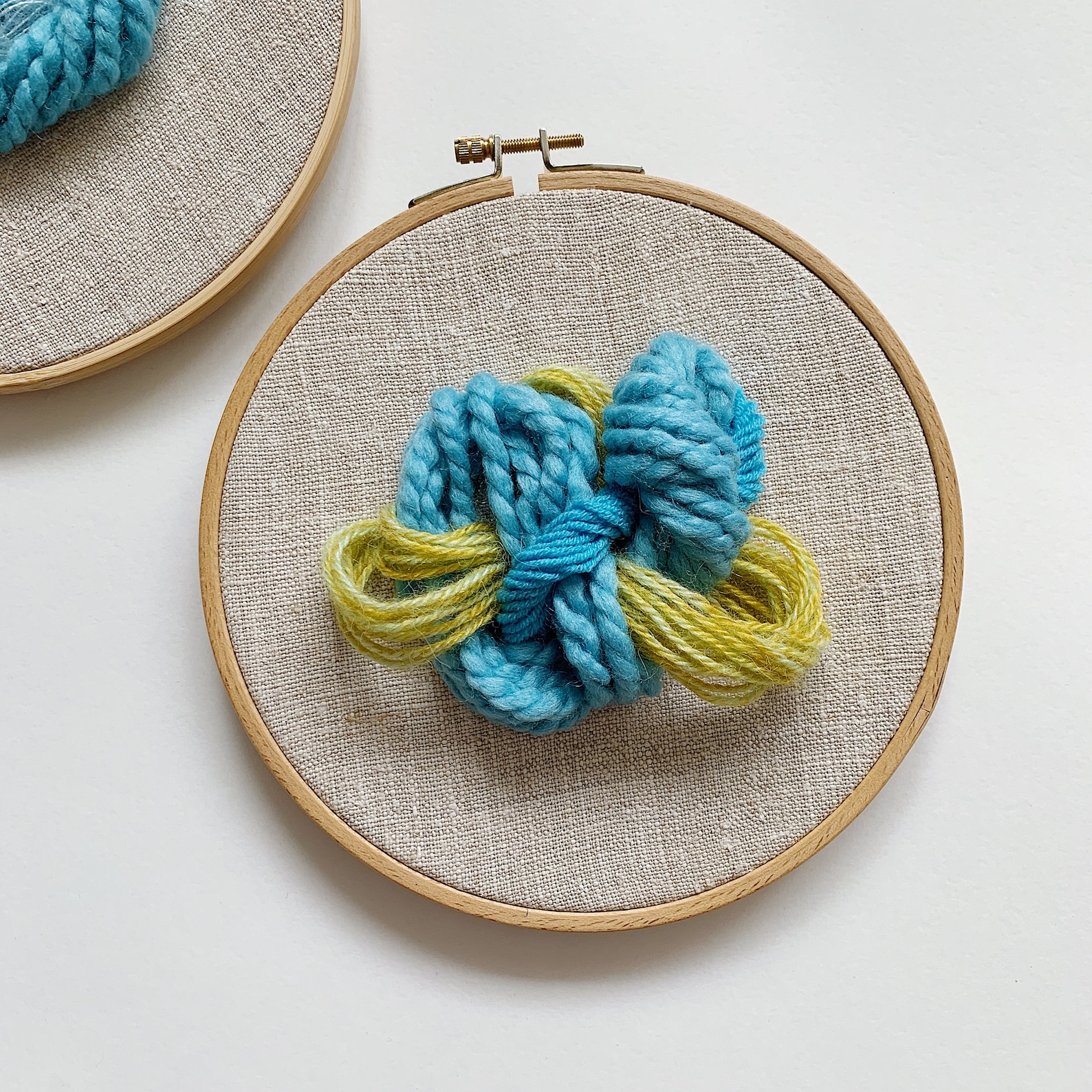 Hand embroidered abstract hoop art | Etsy