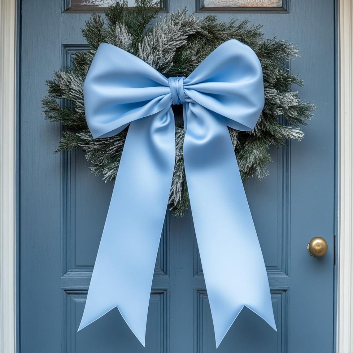 Large Wall Bow in Baby Blue Big Bow for Events Rooms or Nursery Decor ...