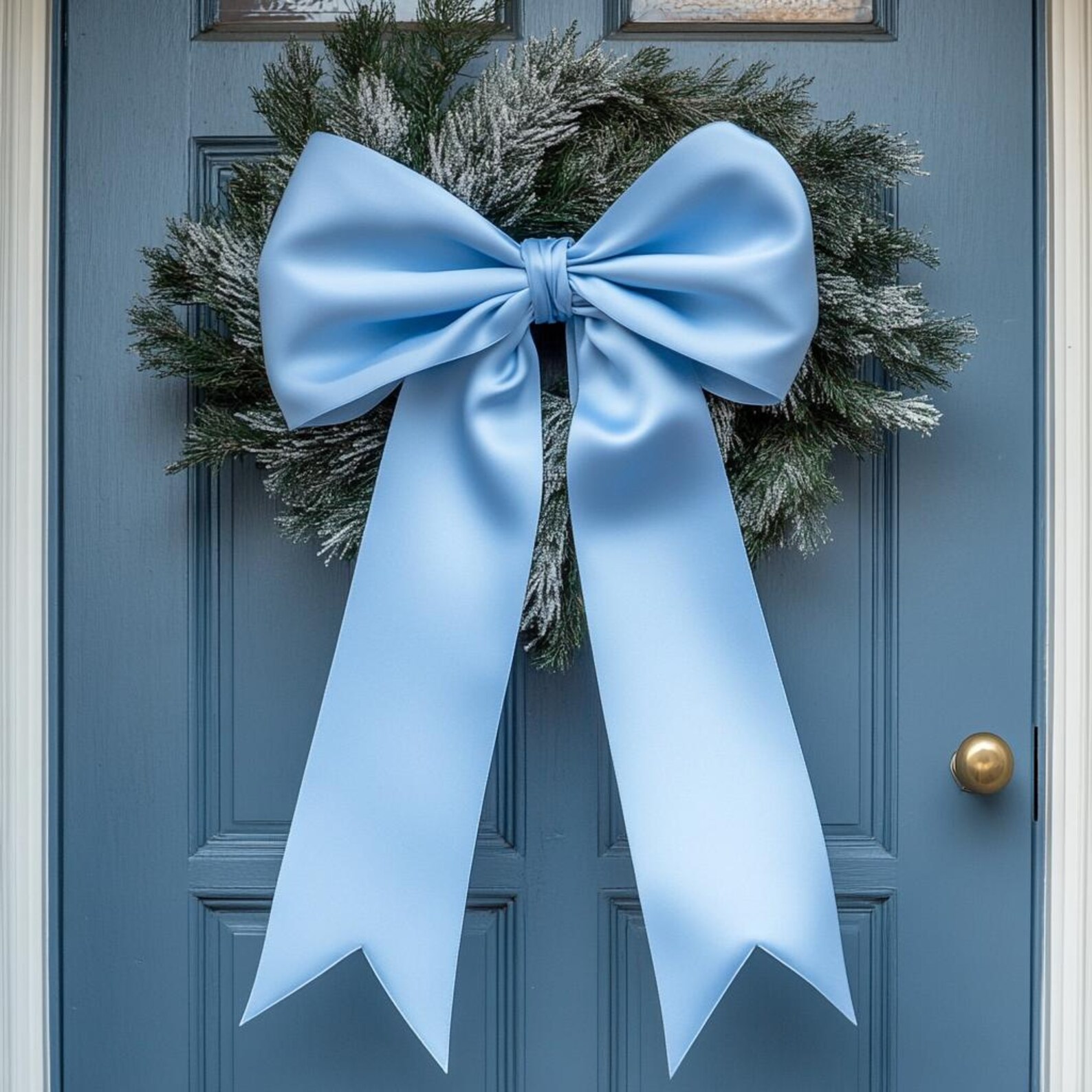 Large Wall Bow in Baby Blue Big Bow for Events Rooms or Nursery Decor ...