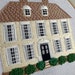 Embroidered House Portrait Custom Hand Embroidered Home Personalized ...