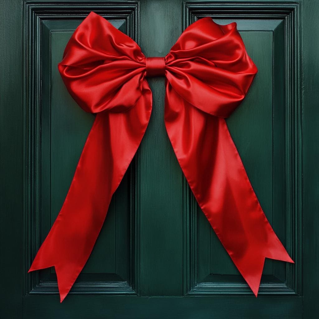 Red Satin Bow Bow Party Decor Bow Decorations for Room Bow Backdrop ...