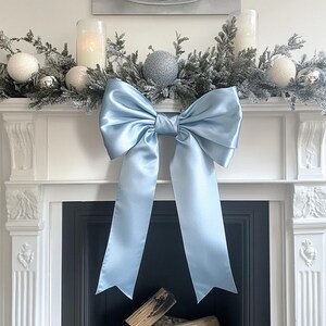 Large Wall Bow in Baby Blue Big Bow for Events Rooms or Nursery Decor ...
