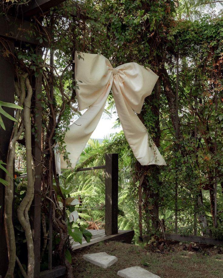 Off-white Satin Bow Large Wall Bow Bedroom Event Bow Wedding and Event ...