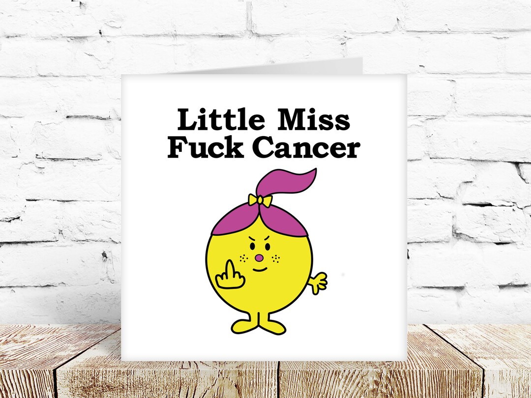 Little Miss Inspired Support Card for Those With Cancer. Special Friend ...
