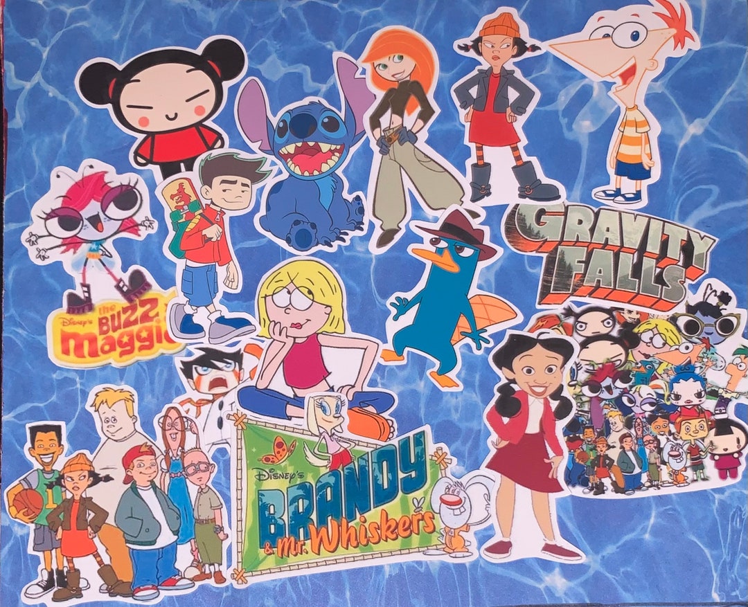 15 Pack Disney Cartoon Stickers - Etsy