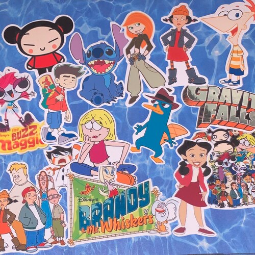 15 Pack Disney Cartoon Stickers | Etsy