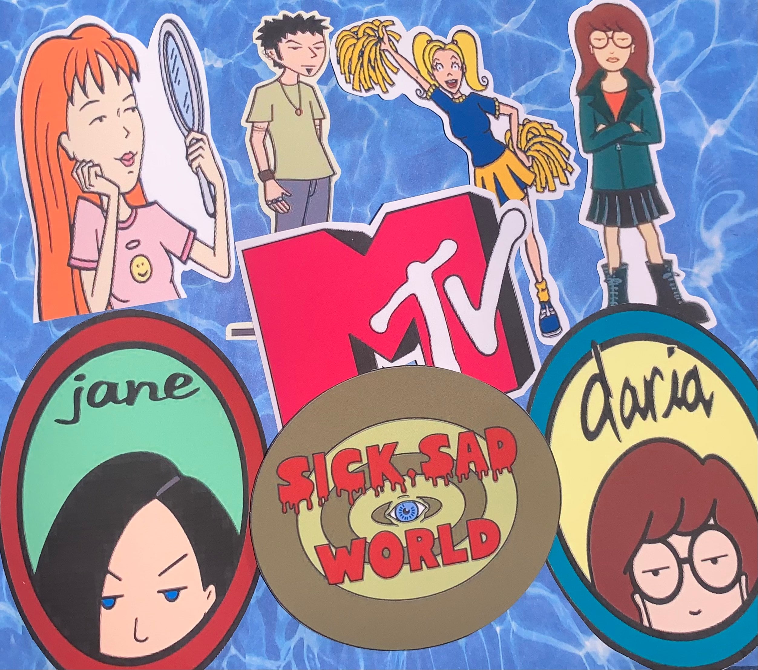 8 Pack Daria Stickers - Etsy