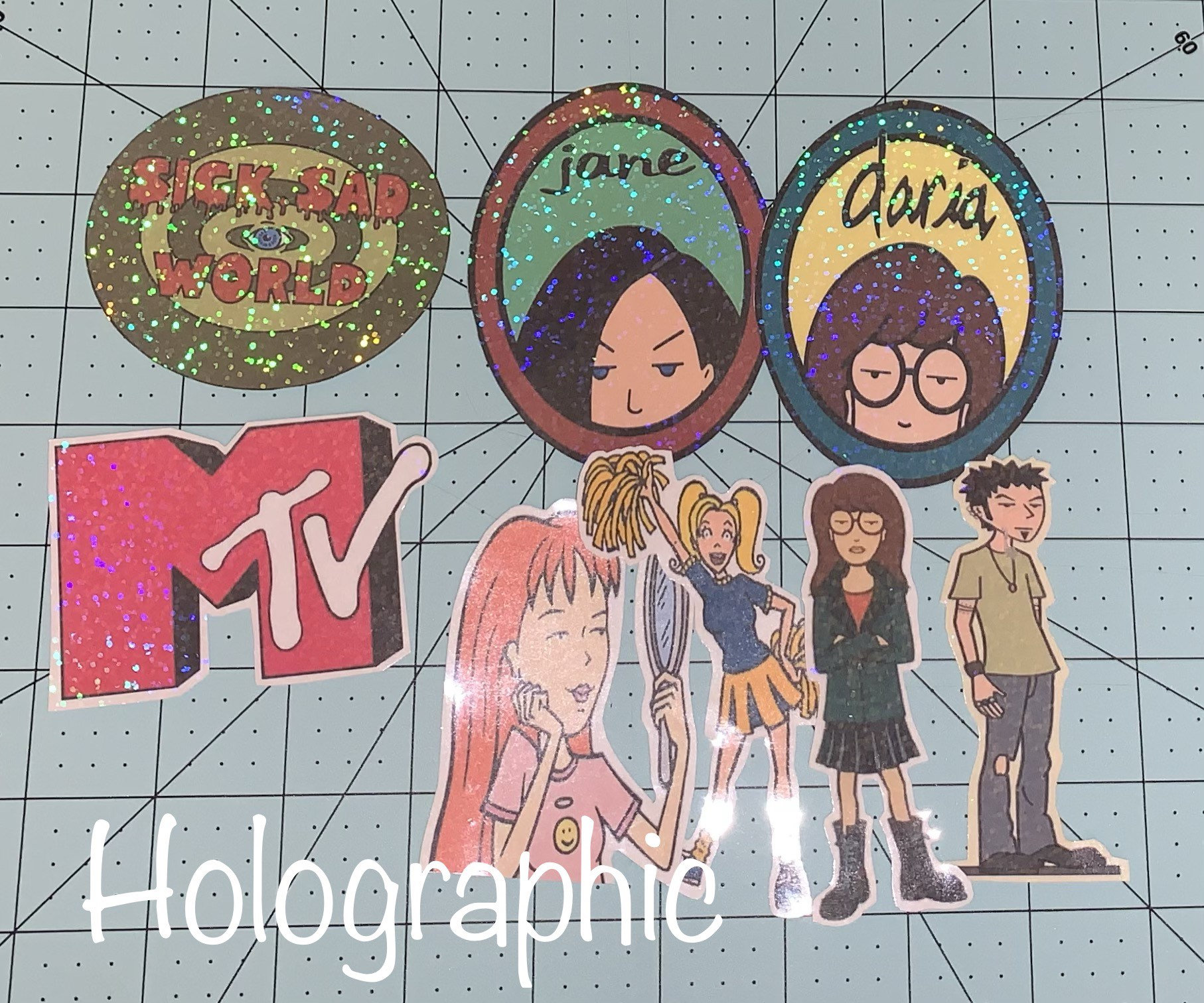8 Pack Daria Stickers - Etsy