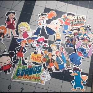 15 Pack Disney Cartoon Stickers - Etsy