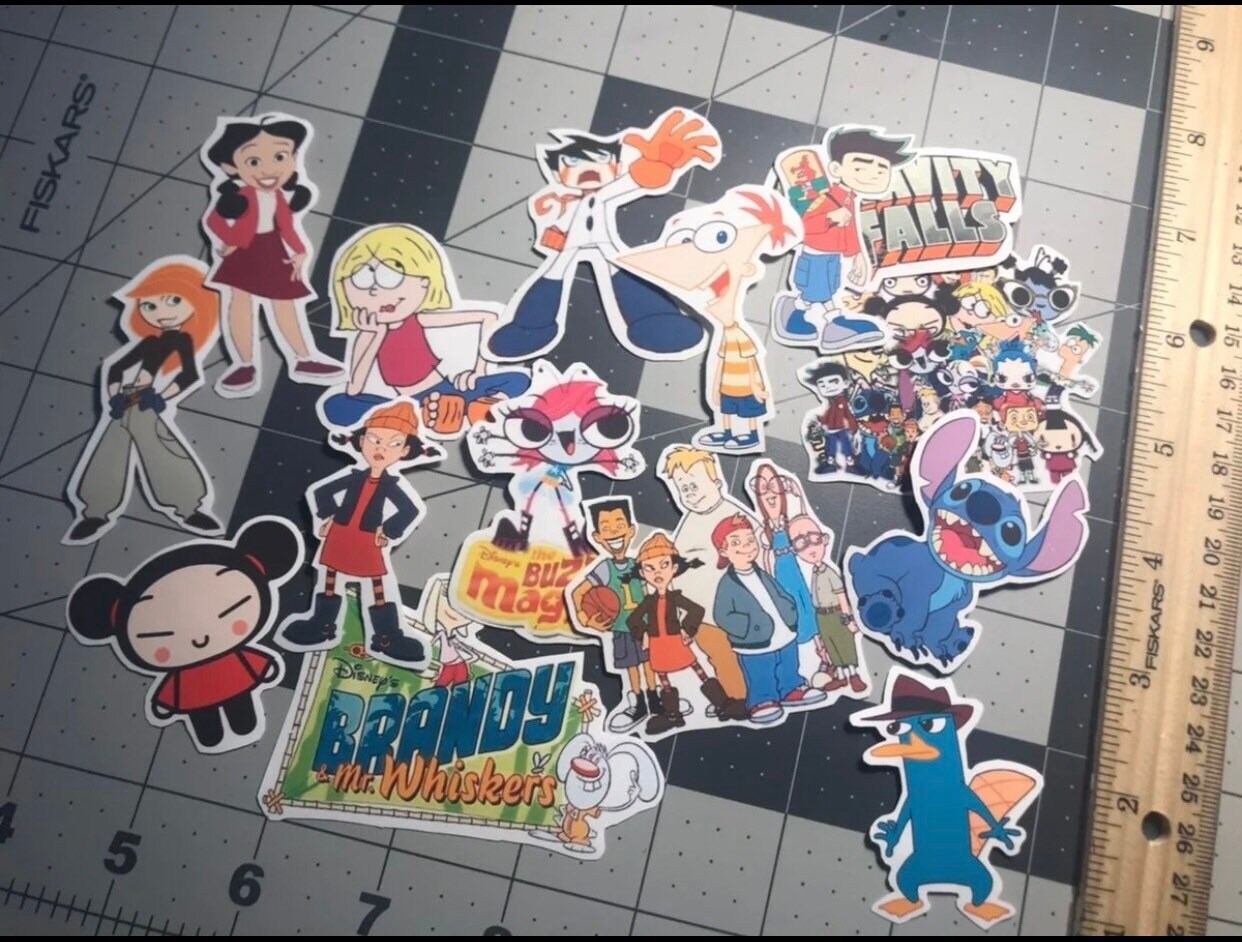 15 Pack Disney Cartoon Stickers | Etsy