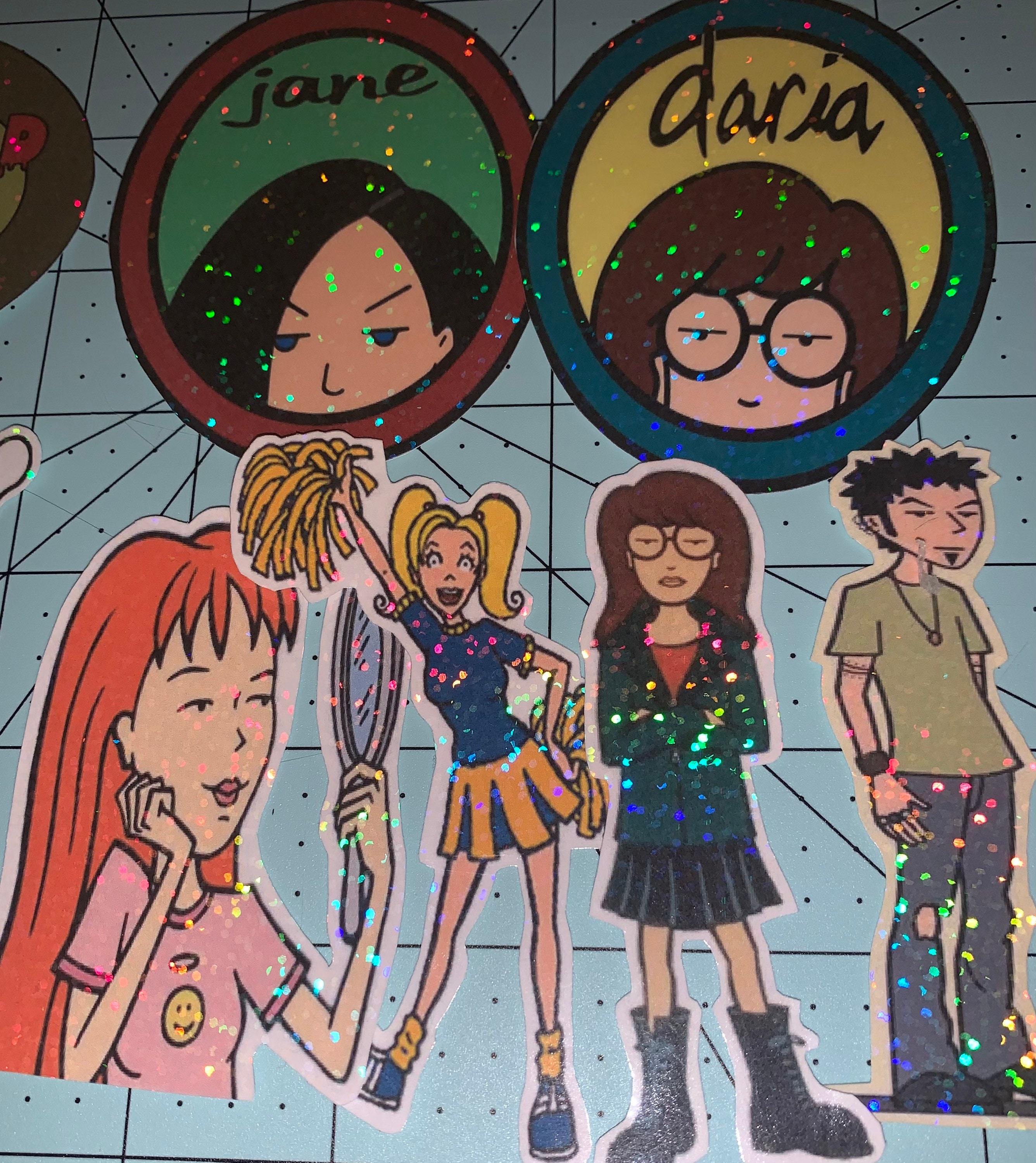 8 Pack Daria Stickers | Etsy UK