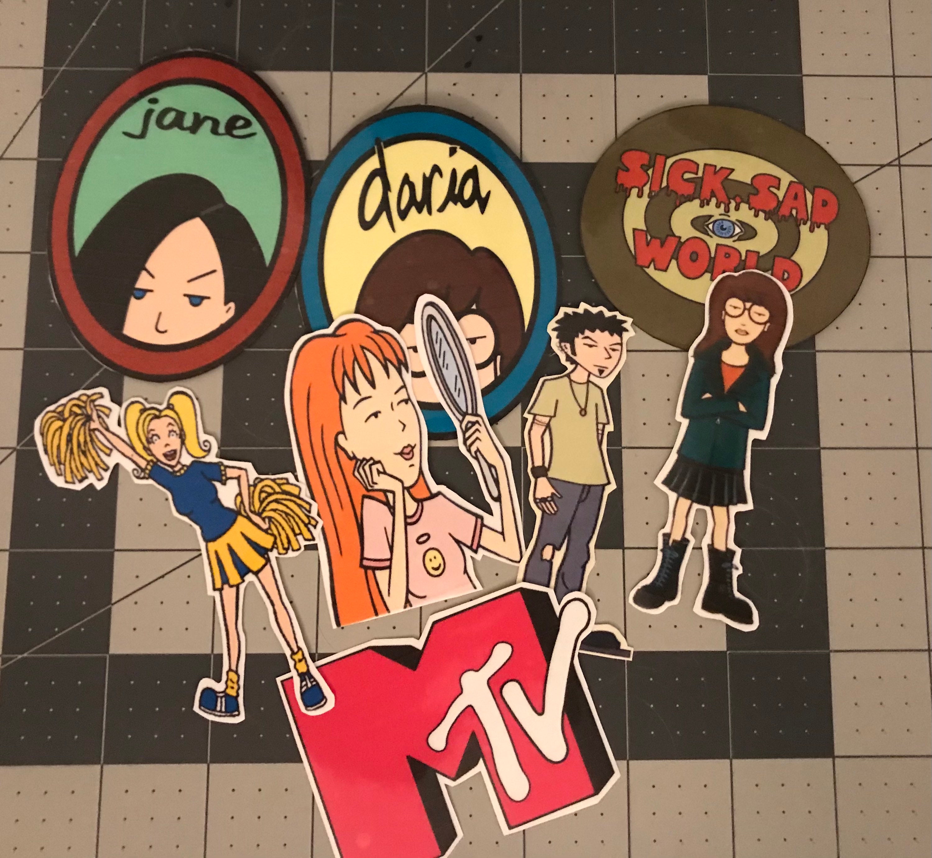 8 Pack Daria Stickers - Etsy