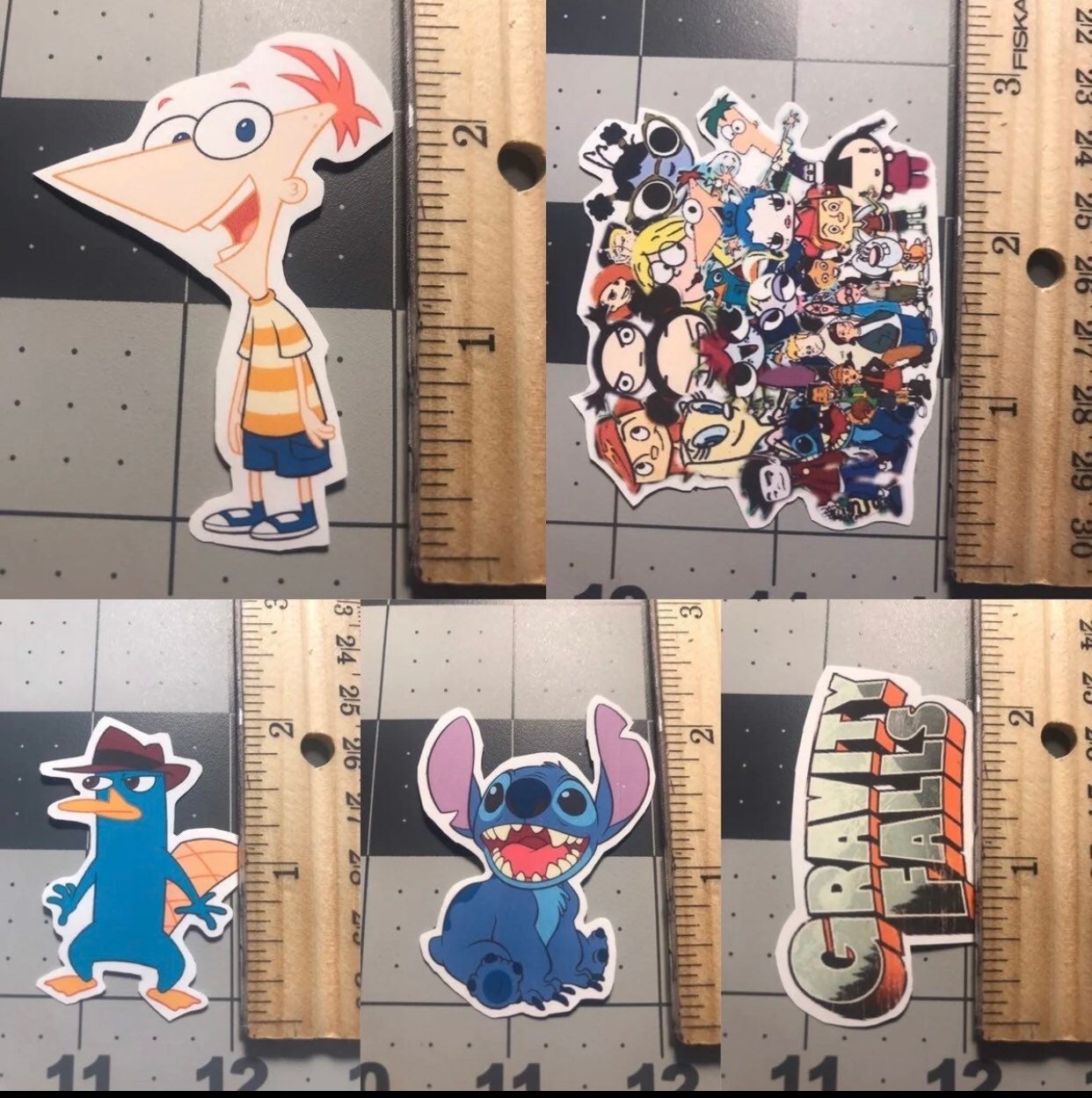 15 Pack Disney Cartoon Stickers - Etsy