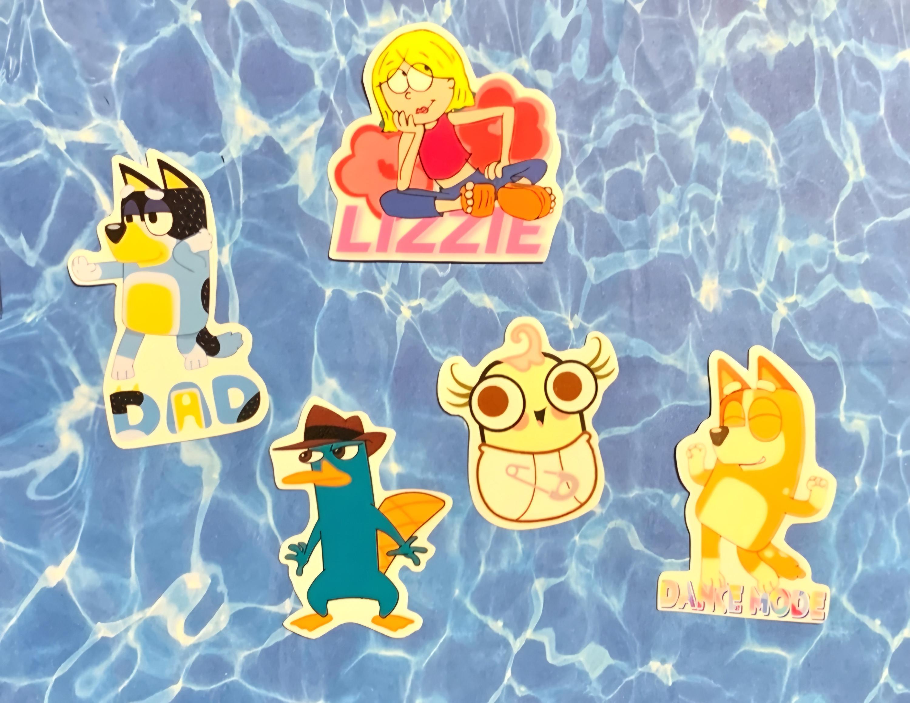 20 Disney Channel/cartoon Stickers - Etsy