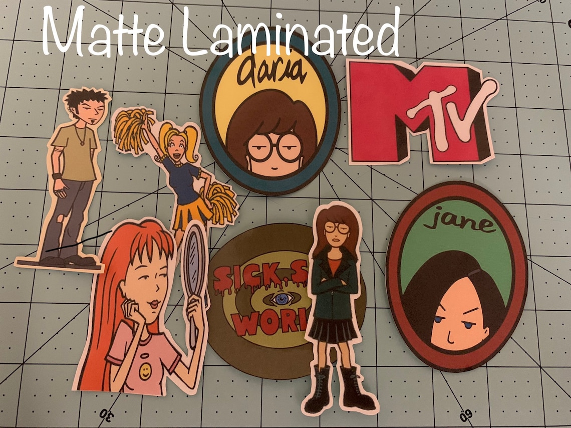 8 Pack Daria Stickers - Etsy
