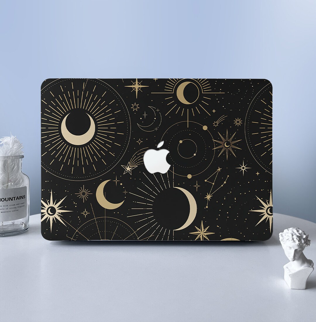 The Moon and Stars Black MacBook Case MacBook Air Pro Case Protective ...
