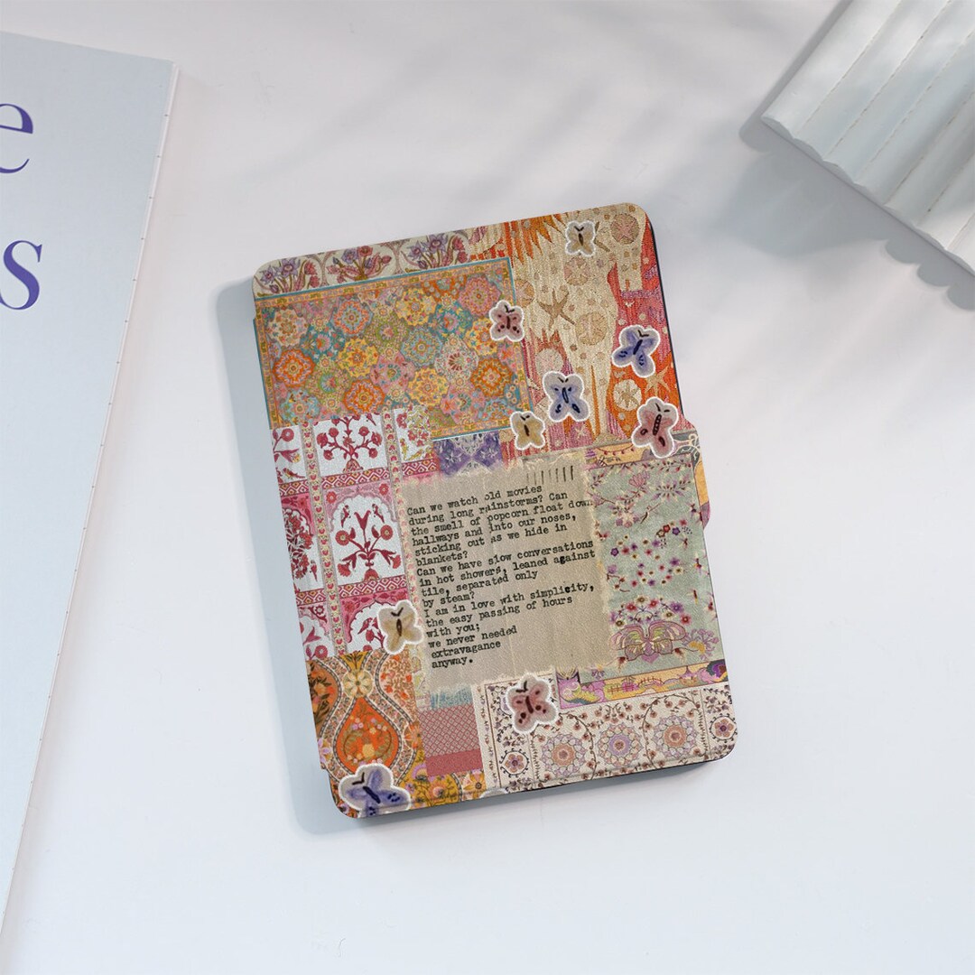 Flowers Collage Kindle Case Custom for Paperwhite 1/2/3/4, Kindle 2019 ...