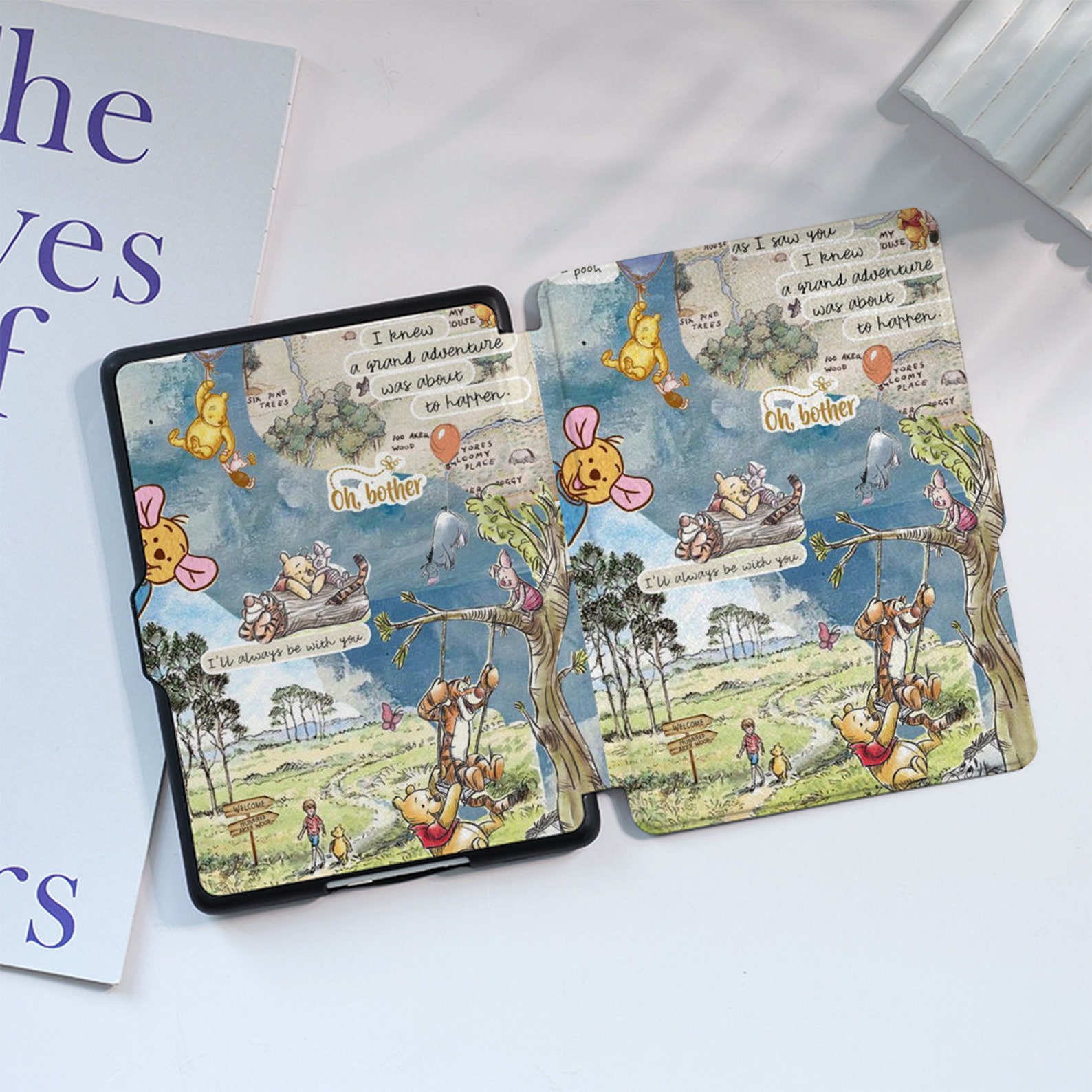 Cute Newspaper Ledger Kindle Case Custom for Paperwhite 1/2/3/4, Kindle ...