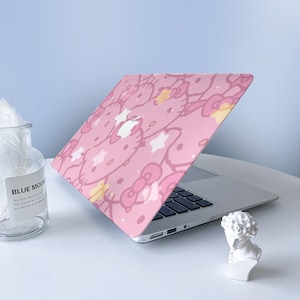 Pink Kitty Cartoon MacBook Case MacBook Air Pro Case Protective Case ...