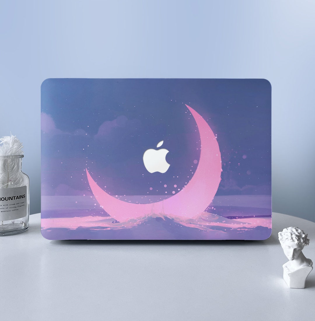 Fairy Pink Moon MacBook Case Protective Hard Case Laptop Shell Case ...