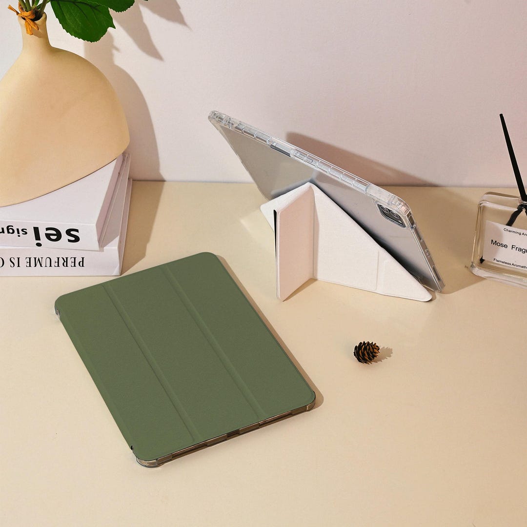 Green Colorful iPad Case for iPad 11 2025,y+flip iPad Air 6/5/4 Pro 10 ...