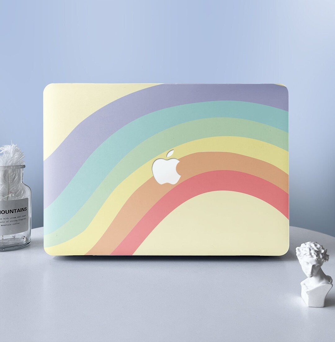 Rainbow Stripe Cute MacBook Protective Hard Case Laptop Shell Case ...