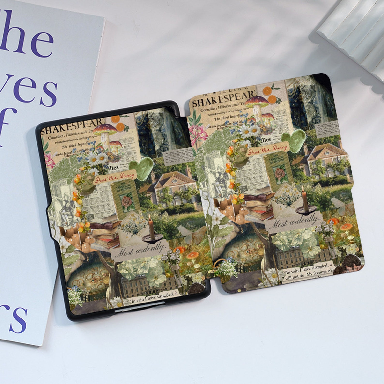 Old Newspaper Ledger Paperwhite Kindle Case for Kindle 10th 11th Gen ...