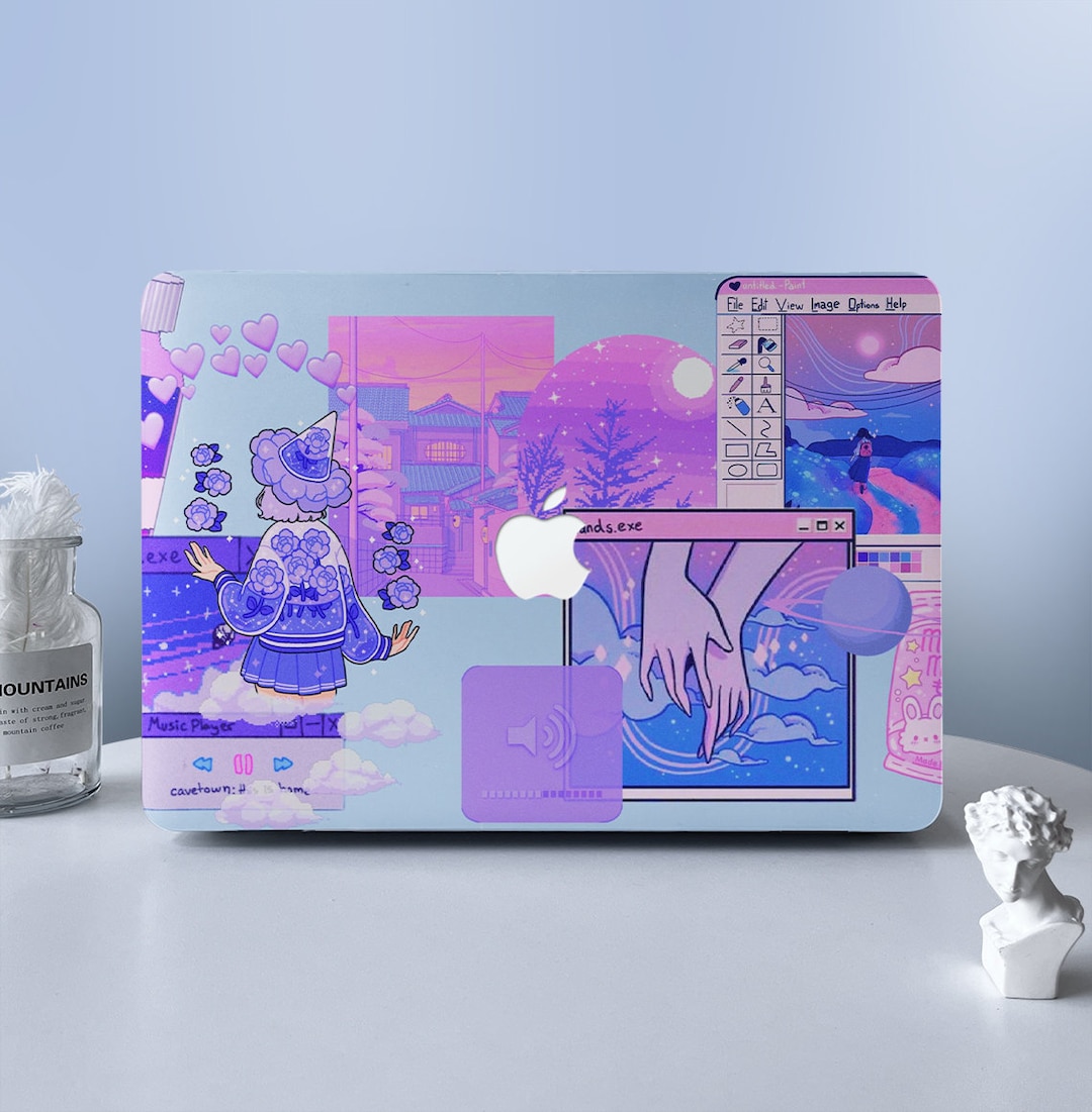 Kawaii 90s Y2K Window MacBook Protective Hard Case Laptop Shell Case ...