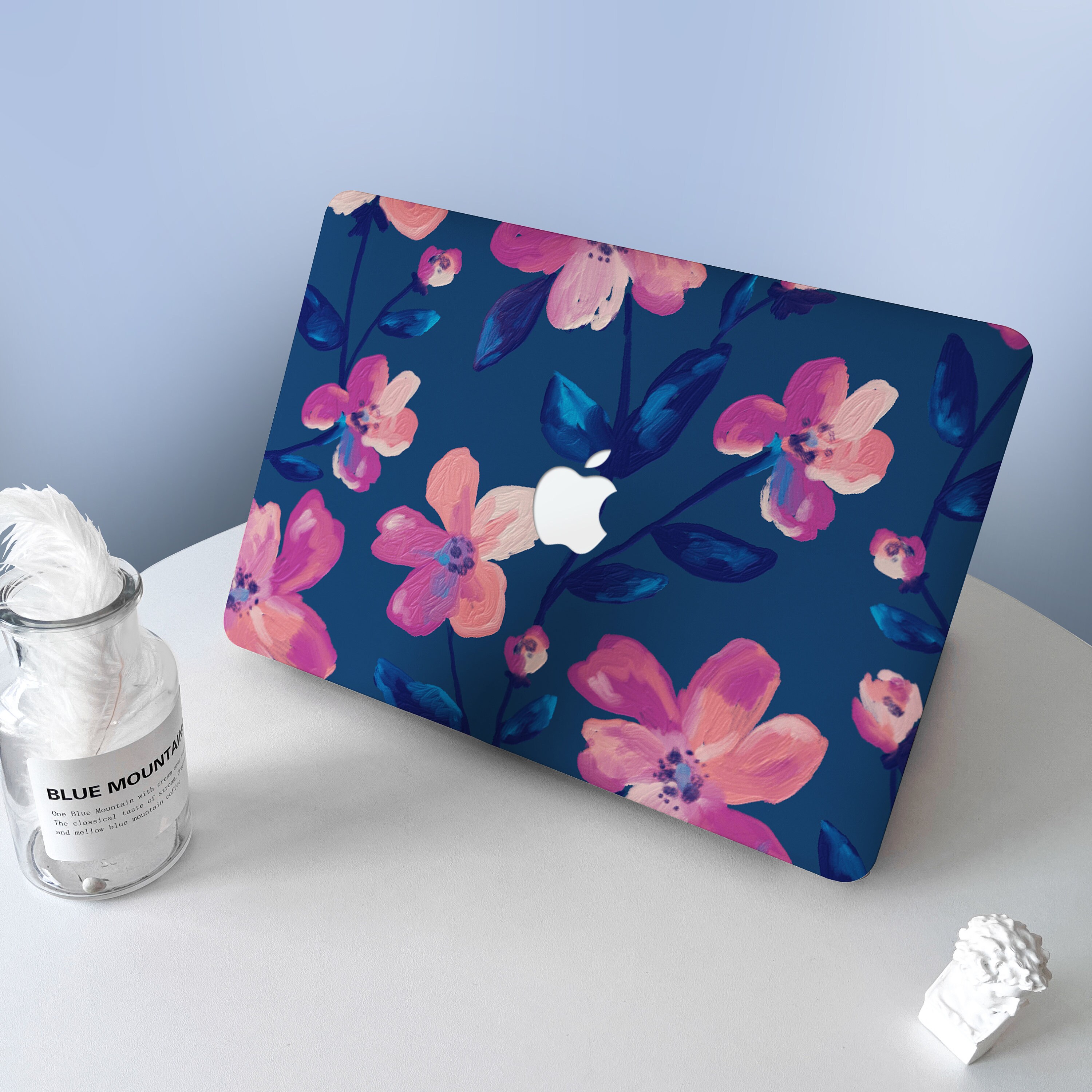 Watercolor Flower Leaves Pattern Laptop Skins sold by Ardath_Guan | SKU ...