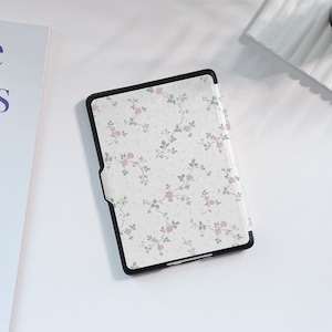 Pink Pastoral Flowers Kindle Case Personalized Kindle Paperwhite Case ...