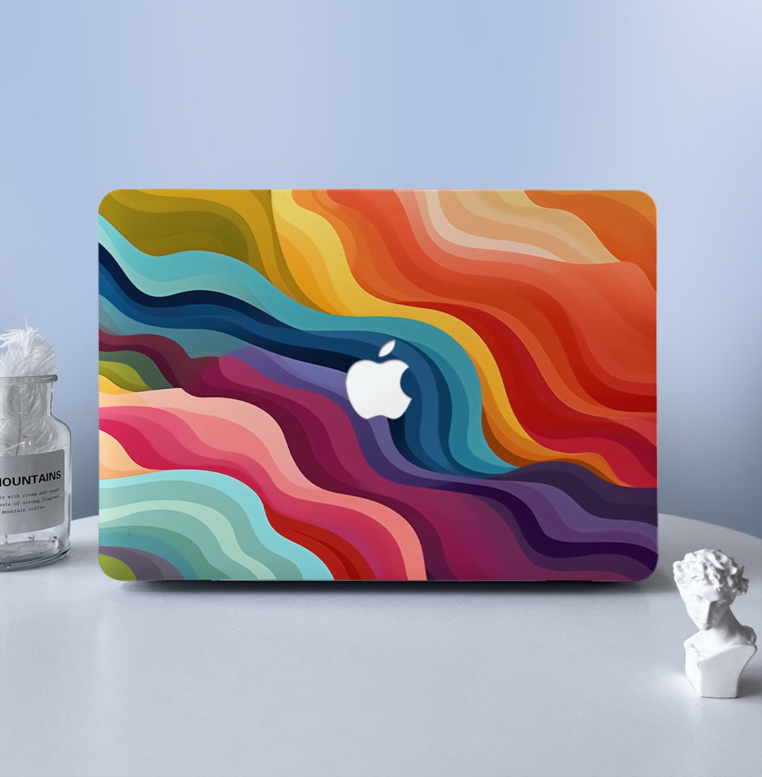 Colorful Waves Painting MacBook Case MacBook Air Pro Case Protective ...