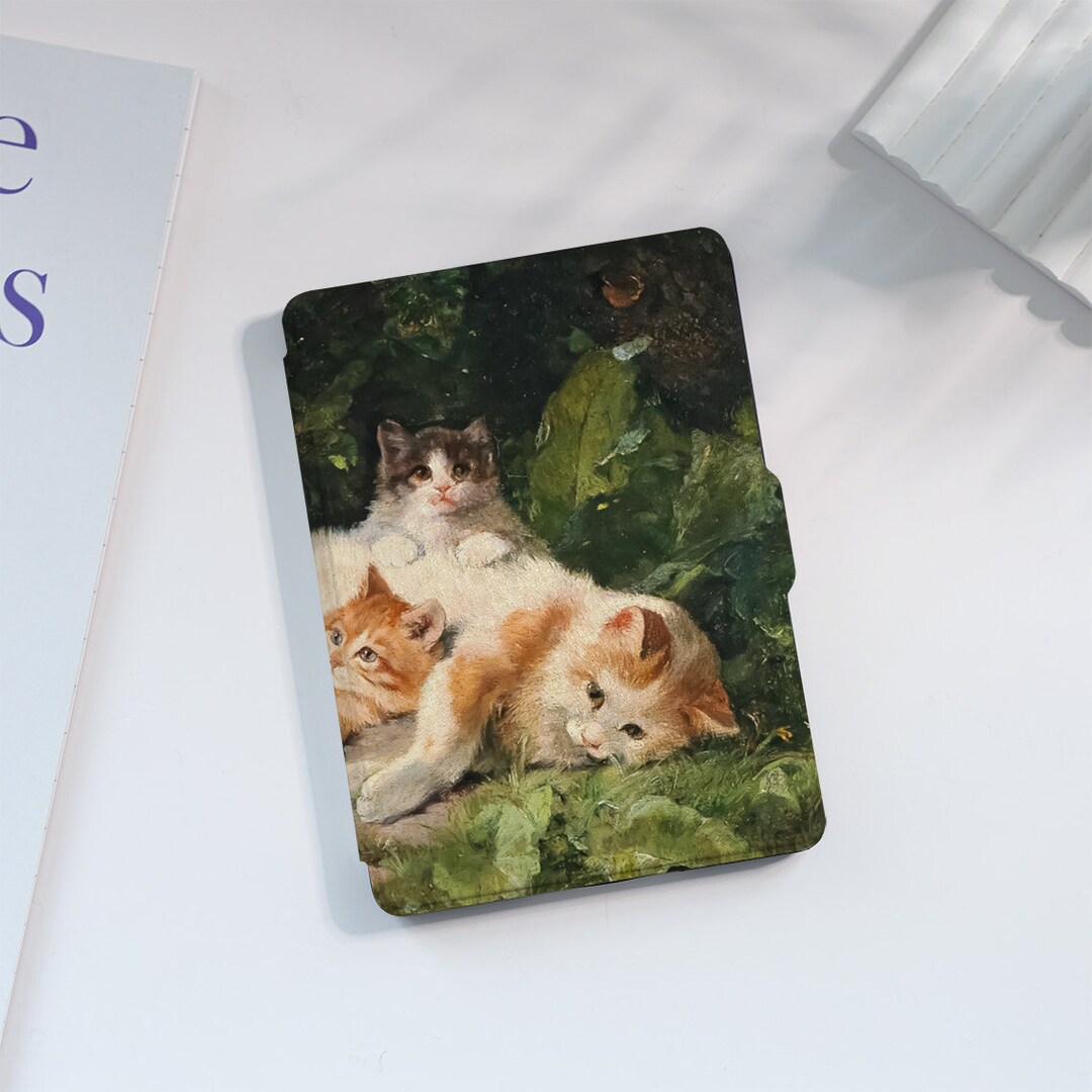 Oil Painting Cat Kindle Paperwhite Case for Paperwhite 1/2/3/4,kindle ...