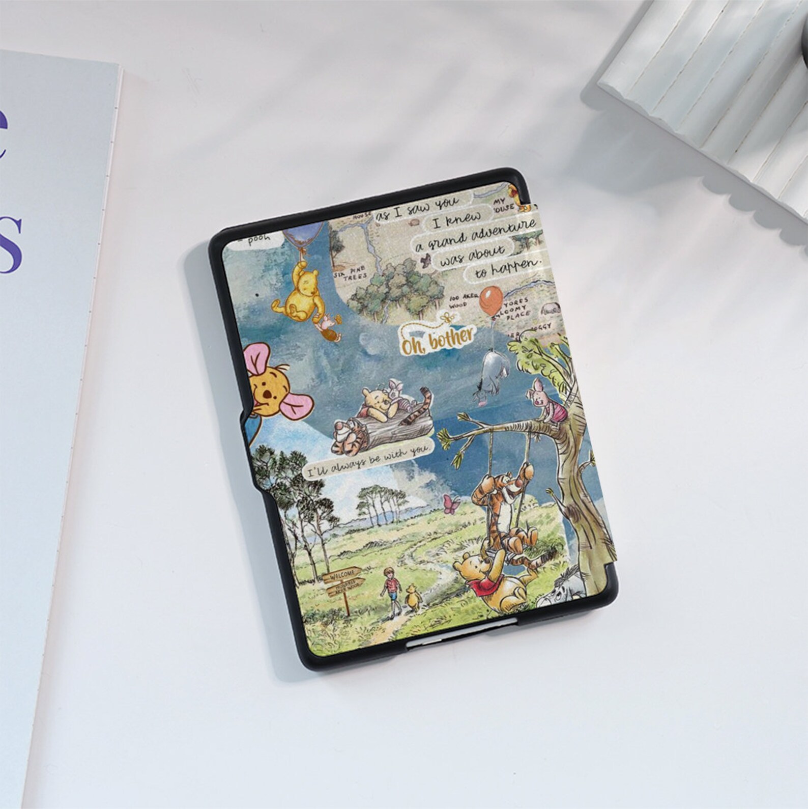 Cute Newspaper Ledger Kindle Case Custom for Paperwhite 1/2/3/4, Kindle ...