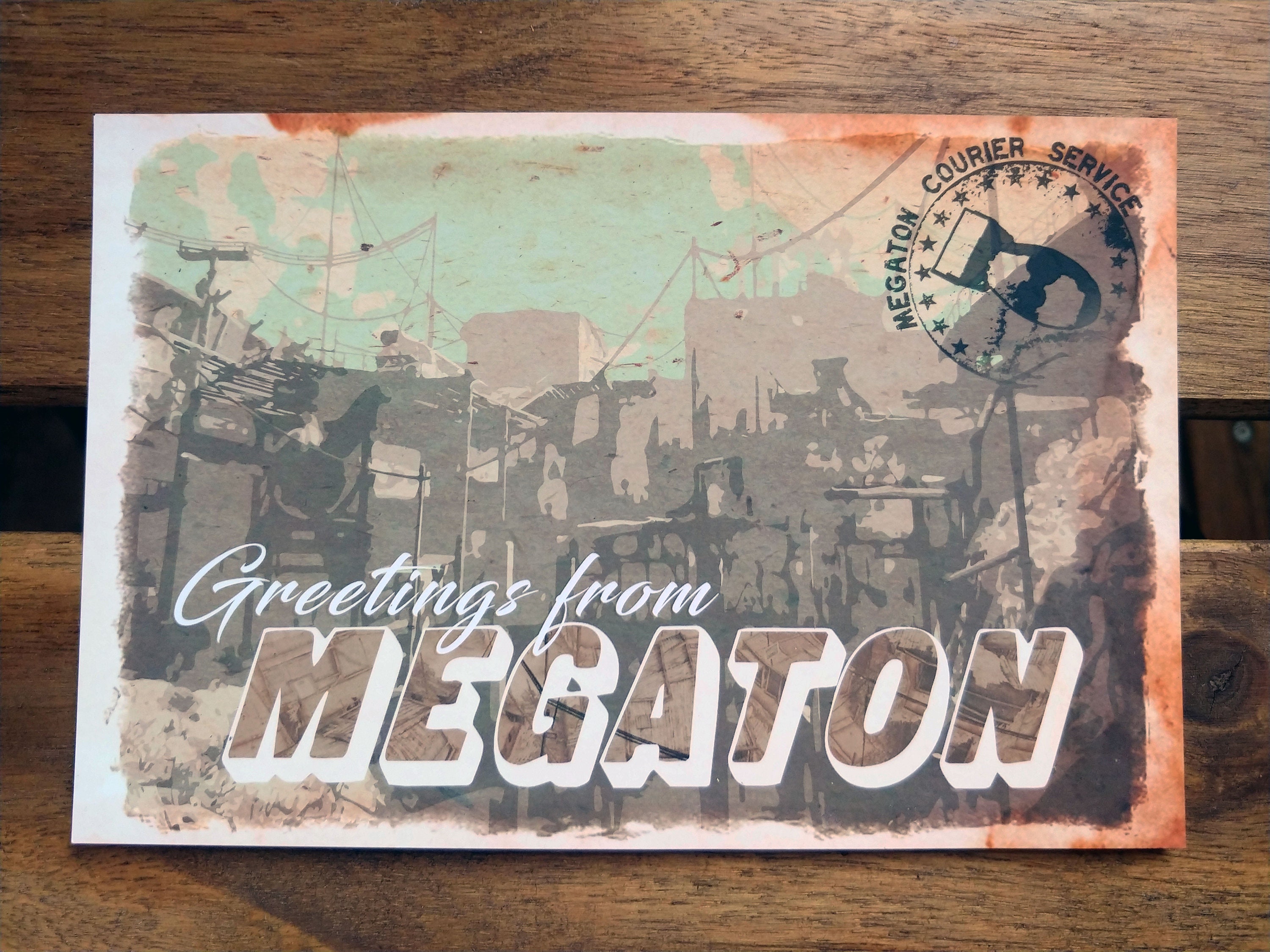 Fallout 3 Greetings From Megaton 4x6 Pop Culture Postcard - Etsy UK