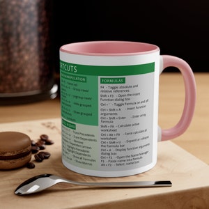 Excel Shortcuts Mug, Excel Spreadsheet Lover Gift Idea for Coworker ...