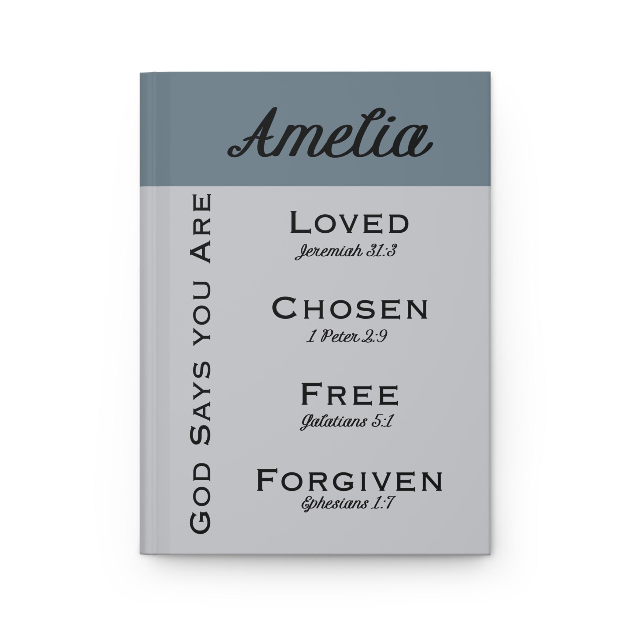 Personalized Journal With Scripture, God Says Hardcover Prayer Journal ...