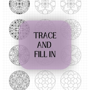 Mandala Tracing E-book, Mandala Art, Digital and Instant Download ...