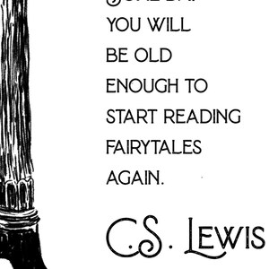 C.S. Lewis Quote Art, Narnia Art, Narnia Lamp Post, Literary Art ...