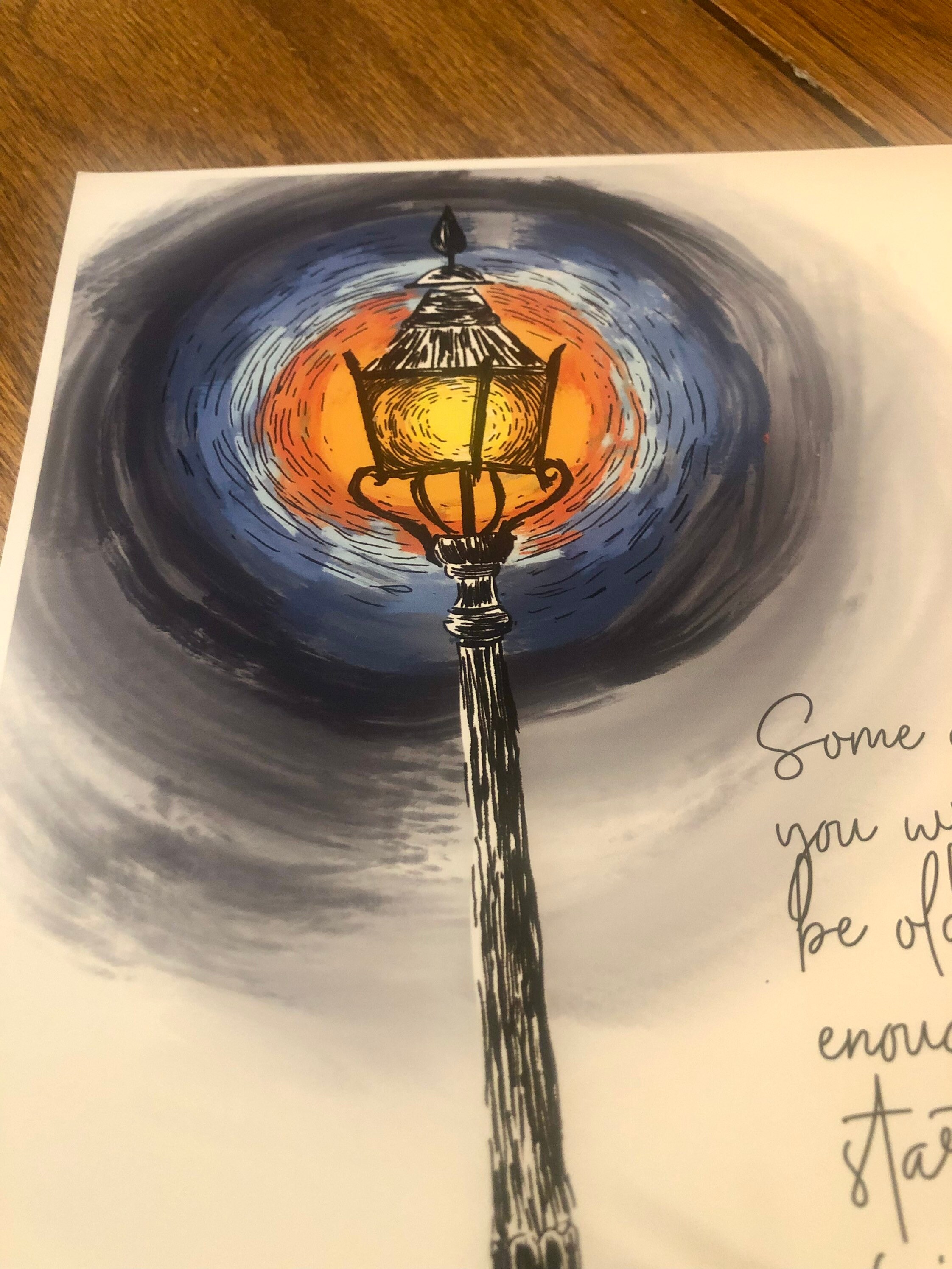 Narnia Lamp Post Quote