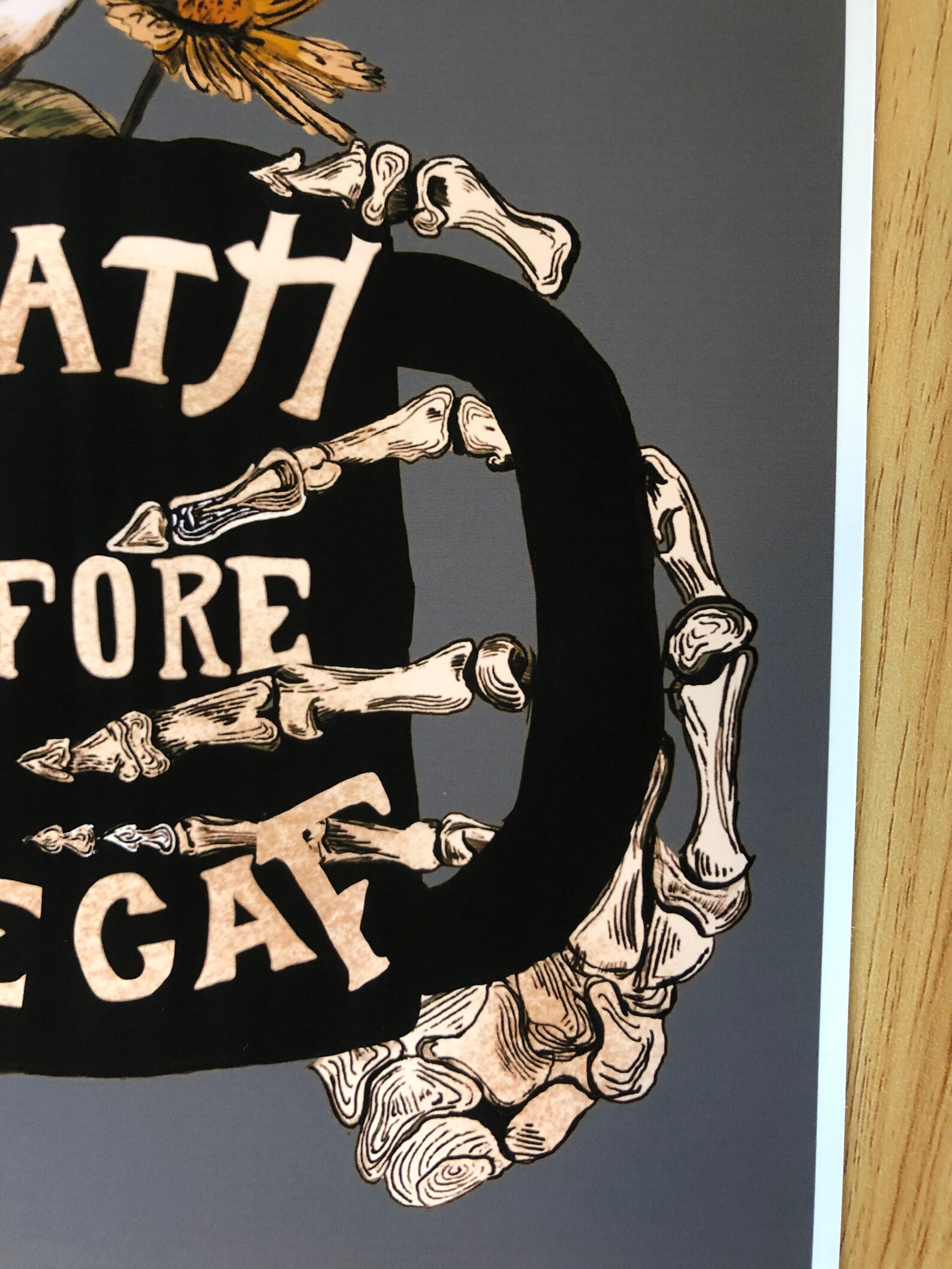 Death Before Decaf Coffee Art Print Coffee Lover Art Coffee - Etsy