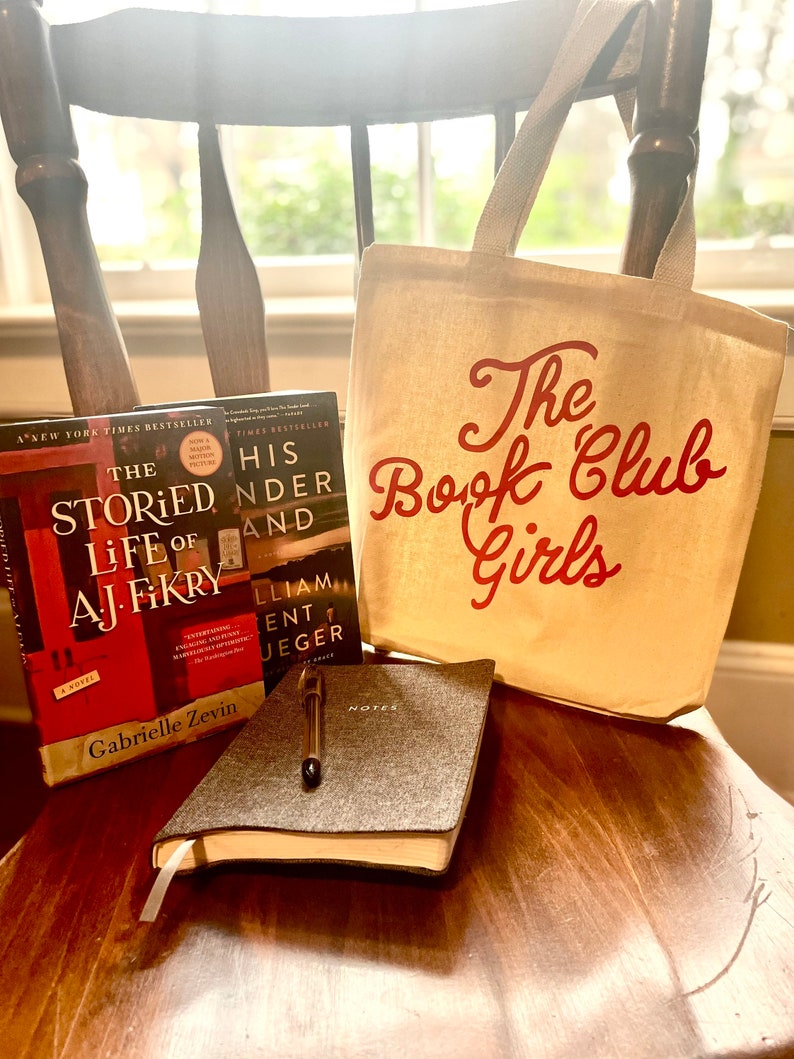 The Book Club Girls Tote Bag Book Club Gift Book Tote - Etsy