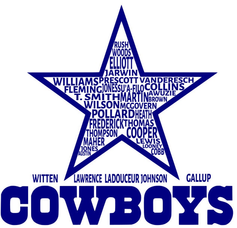 Dallas Cowboys Names Logo Etsy dallas-cowboys-names-logo-etsy