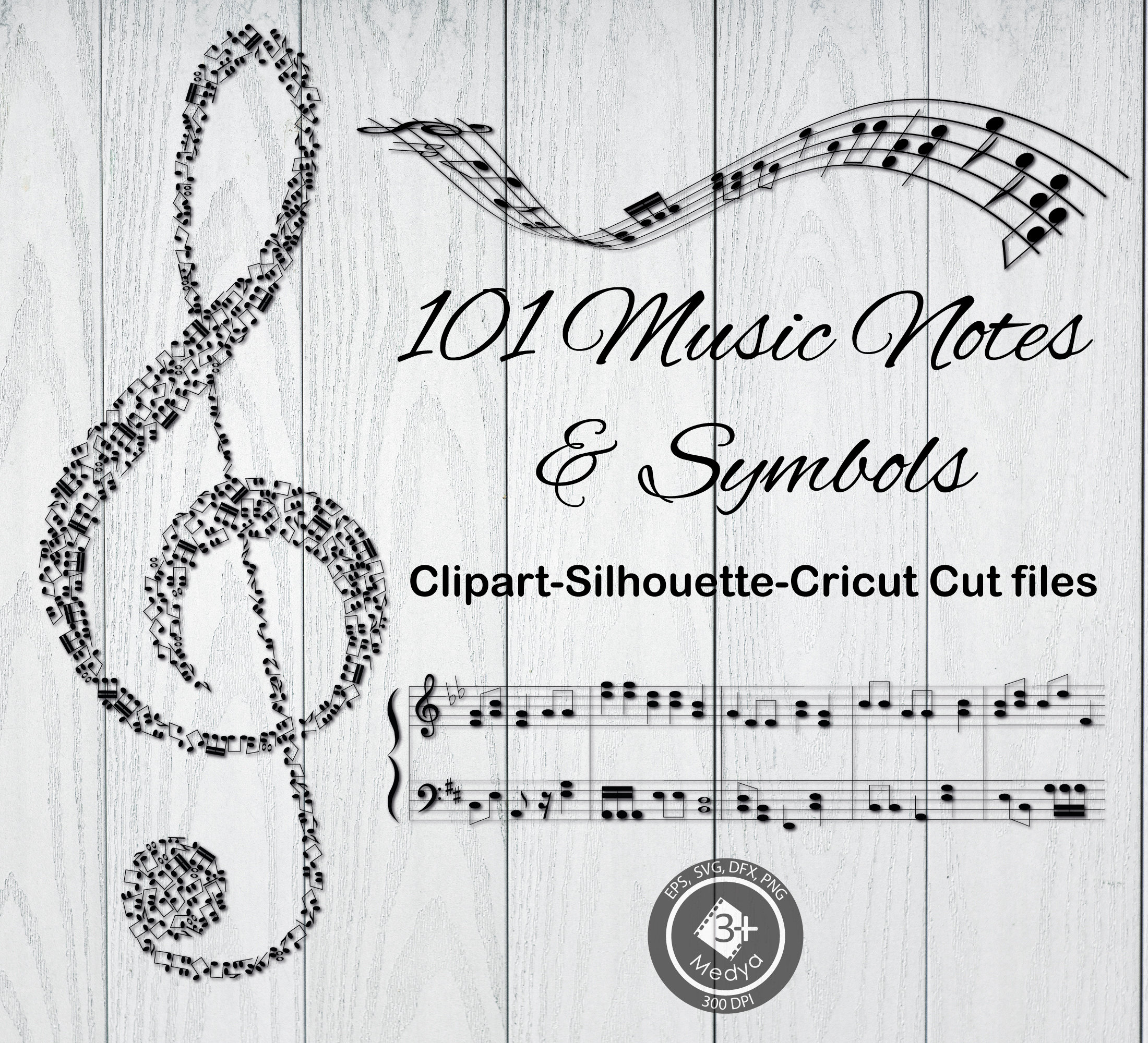Musical Notes Symbols Clip Art