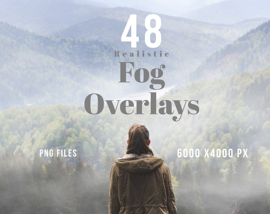 48 Vintage Misty Fog Overlay's for Backdrop, for Portraits, Realistic ...