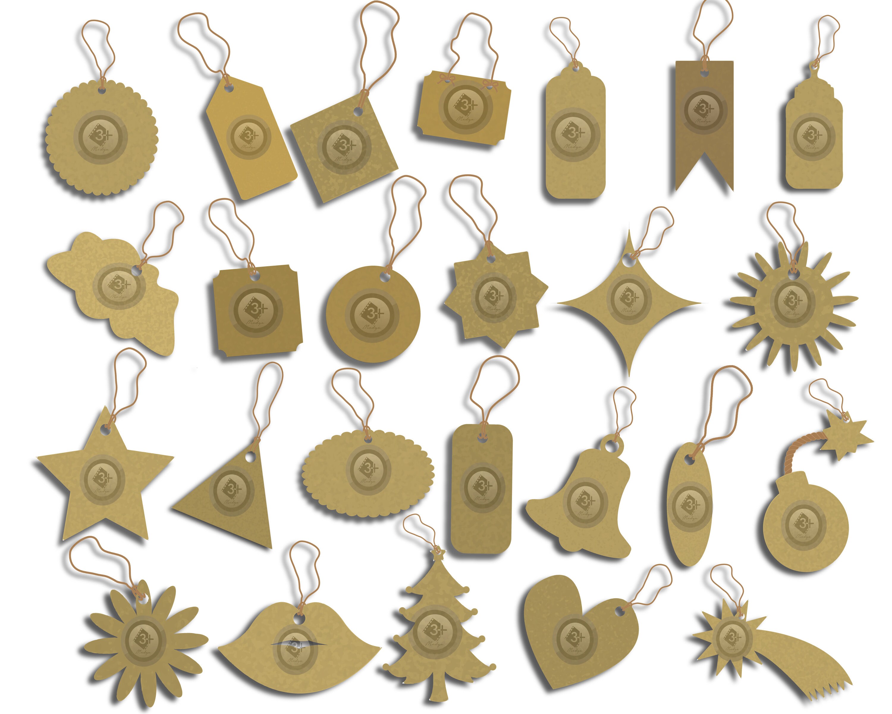 25 HQ Labels, Price Tag, Hang Tag Textures and Pattern. Various Shapes ...