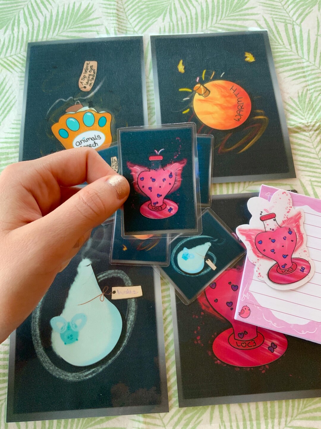 Mood Cards Valentine's Love Potion, Magic Potions - Strength, Animal's ...