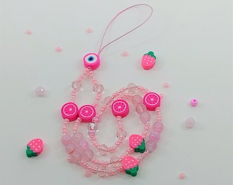 Aesthetic Phone Charm, Pearl Phone Chain, Phone Jewel, Y2k Phone Strap ...