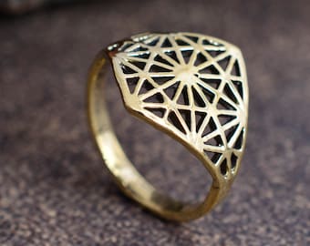 Sacred Geometry Ring - Etsy