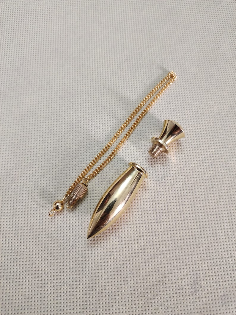 Brass Pendulum: Golden Cone Dowsing Tool, Metaphysical Gift - Etsy ...
